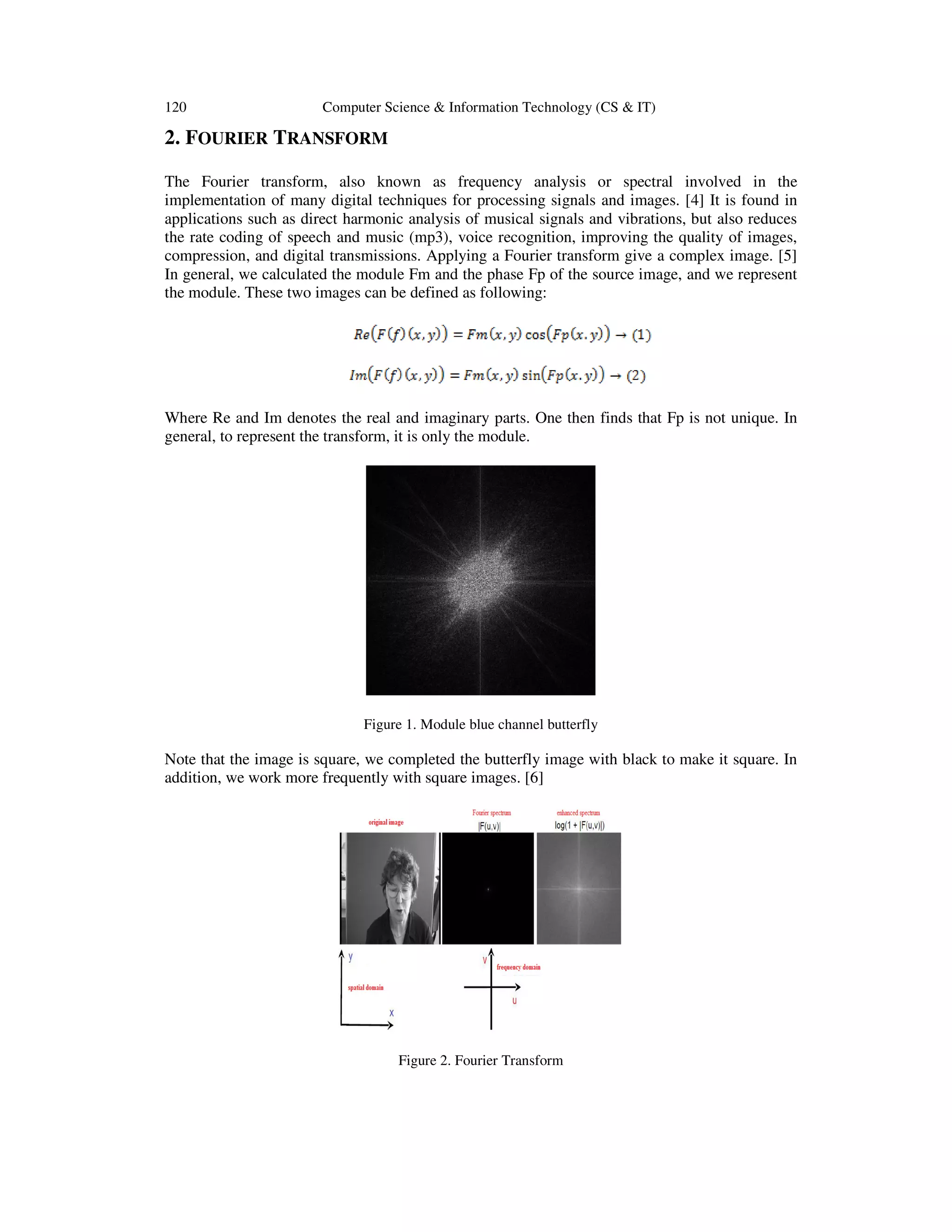 THE FOURIER TRANSFORM FOR SATELLITE IMAGE COMPRESSION | PDF