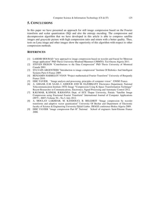 THE FOURIER TRANSFORM FOR SATELLITE IMAGE COMPRESSION | PDF
