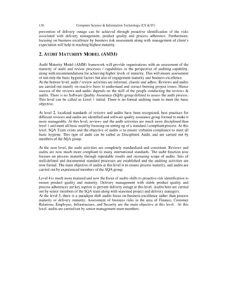 AUDIT MATURITY MODEL | PDF