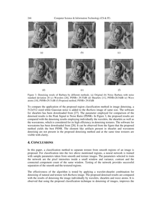 REGION CLASSIFICATION BASED IMAGE DENOISING USING SHEARLET AND WAVELET TRANSFORMS | PDF