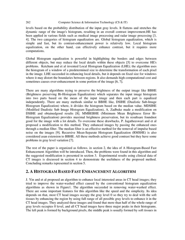 A MODIFIED HISTOGRAM BASED FAST ENHANCEMENT ALGORITHM | PDF