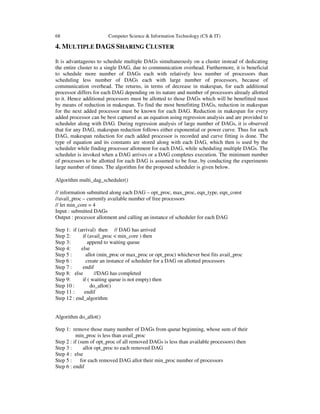 MULTIPLE DAG APPLICATIONS SCHEDULING ON A CLUSTER OF PROCESSORS | PDF