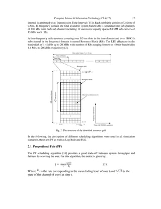 PERFORMANCE ANALYSIS OF RESOURCE SCHEDULING IN LTE FEMTOCELLS NETWORKS | PDF