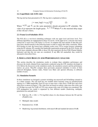 PERFORMANCE ANALYSIS OF RESOURCE SCHEDULING IN LTE FEMTOCELLS NETWORKS | PDF