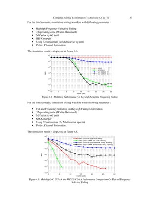 MC CDMA PERFORMANCE ON SINGLE RELAY COOPERATIVE SYSTEM BY DIVERSITY TECHNIQUE IN RAYLEIGH FADING ...