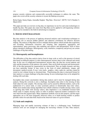 ISSUES, CHALLENGES, AND SOLUTIONS: BIG DATA MINING | PDF