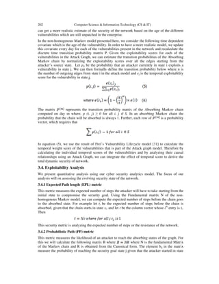 PREDICTIVE CYBER SECURITY ANALYTICS FRAMEWORK: A NONHOMOGENOUS MARKOV MODEL FOR SECURITY ...