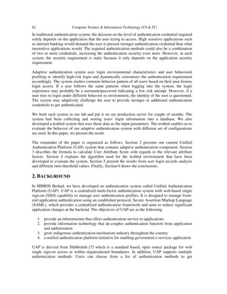 ADAPTIVE AUTHENTICATION: A CASE STUDY FOR UNIFIED AUTHENTICATION PLATFORM | PDF | Computer ...