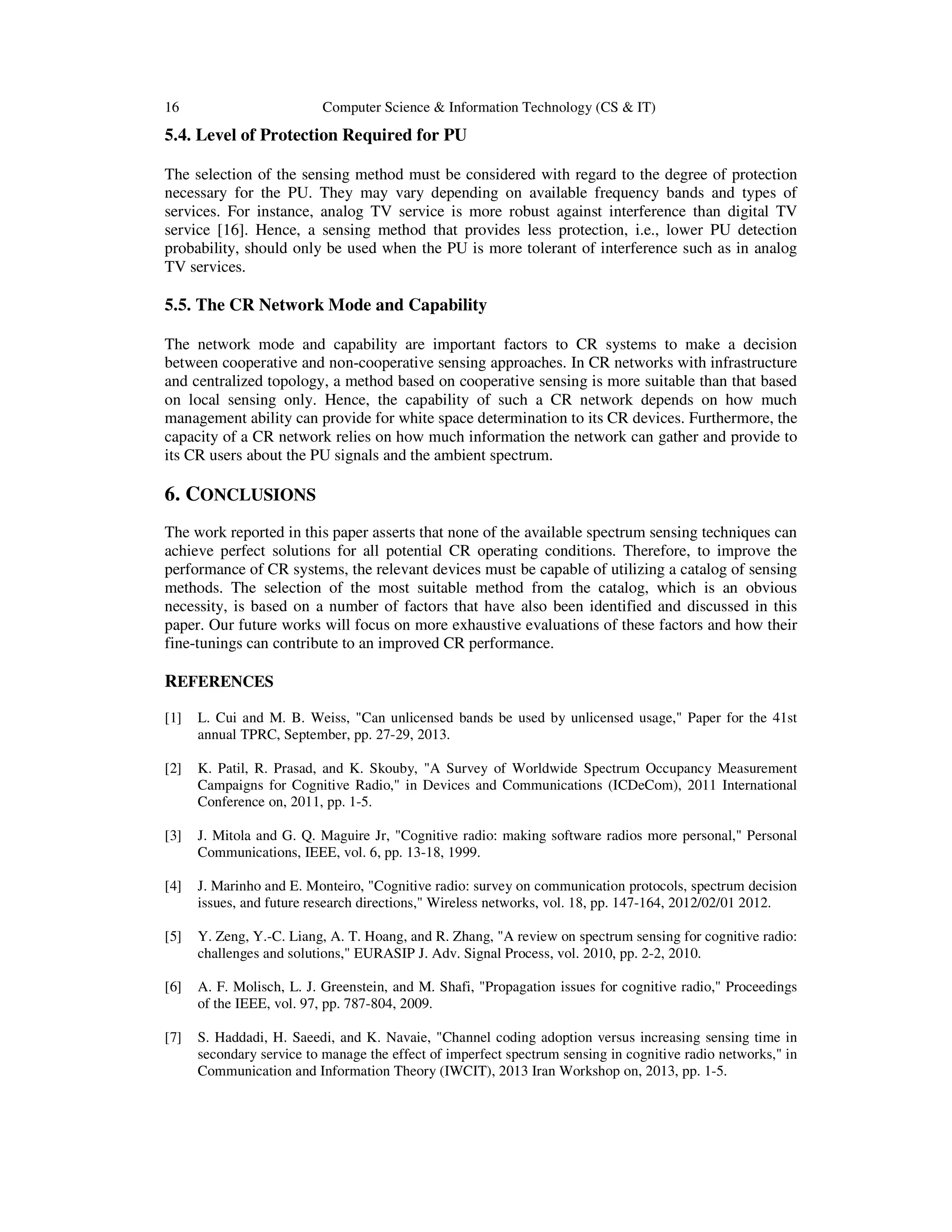 Spectrum Sensing in Cognitive Radio Networks : QoS Considerations | PDF