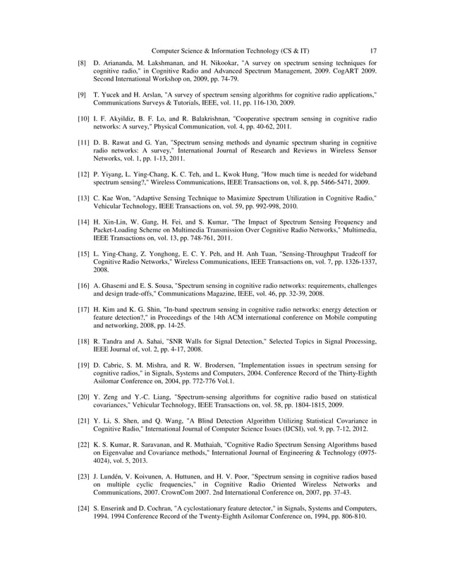 Spectrum Sensing In Cognitive Radio Networks Qos Considerations Pdf