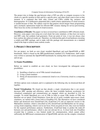 ABOUT THE SUITABILITY OF CLOUDS IN HIGH-PERFORMANCE COMPUTING | PDF