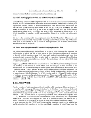STABLE MARRIAGE PROBLEM WITH TIES AND INCOMPLETE BOUNDED LENGTH ...