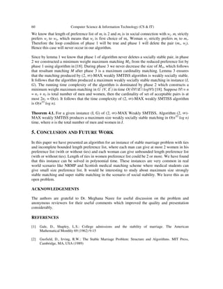 STABLE MARRIAGE PROBLEM WITH TIES AND INCOMPLETE BOUNDED LENGTH PREFERENCE LIST UNDER SOCIAL ...