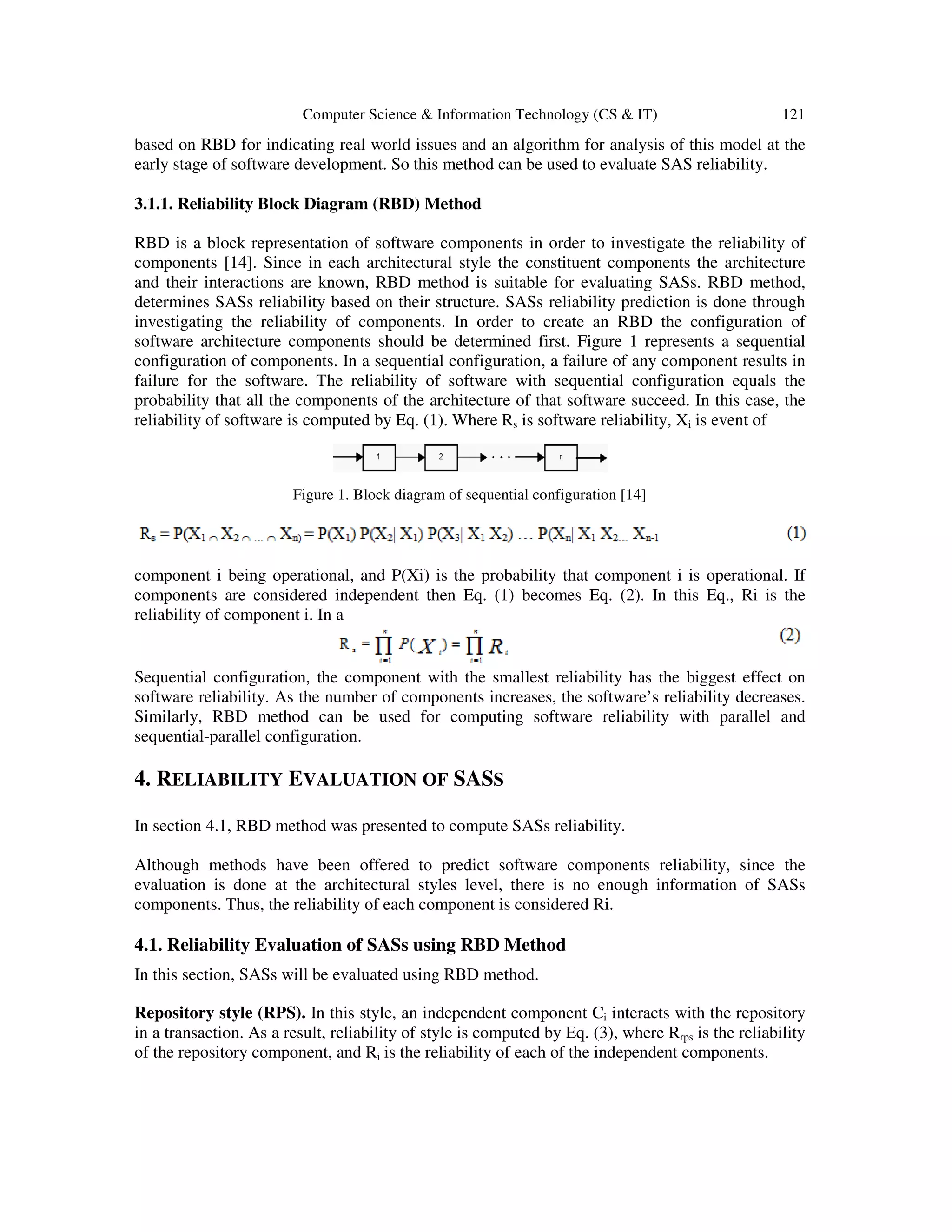 Reliability Evaluation Of Software Architecture Styles Pdf