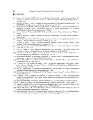 RELIABILITY EVALUATION OF SOFTWARE ARCHITECTURE STYLES | PDF