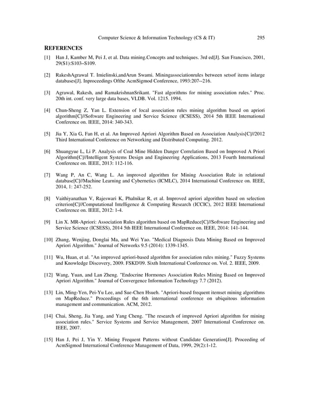 A PREFIXED-ITEMSET-BASED IMPROVEMENT FOR APRIORI ALGORITHM | PDF