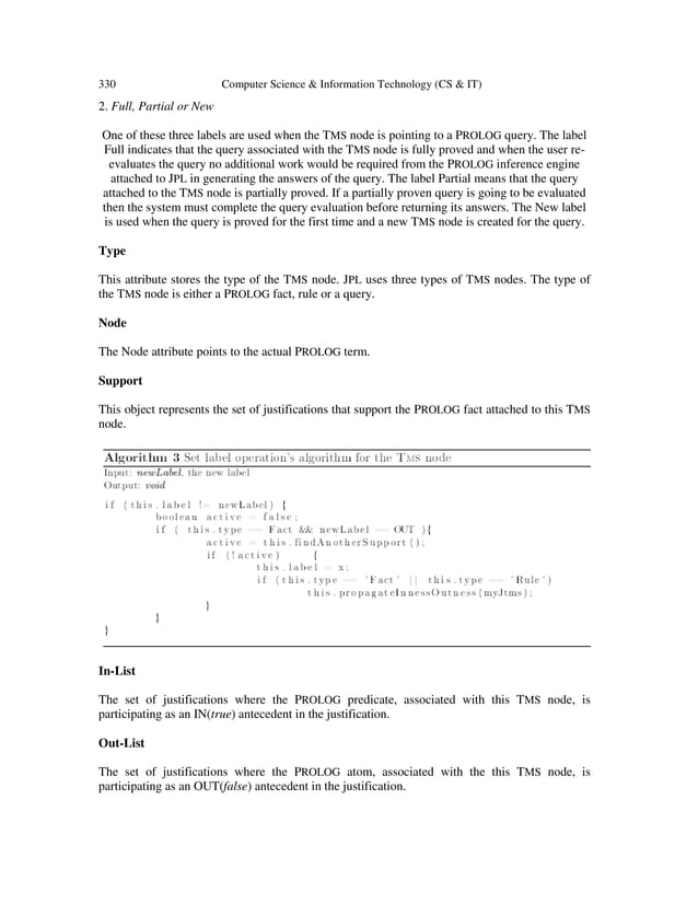 JPL : IMPLEMENTATION OF A PROLOG SYSTEM SUPPORTING INCREMENTAL TABULATION | PDF | Databases ...