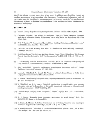 PERSONAL IDENTITY MATCHING | PDF