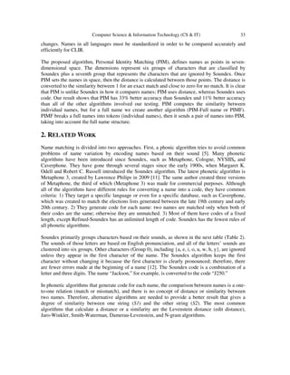 PERSONAL IDENTITY MATCHING | PDF