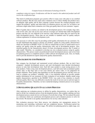 DEVELOP QUALITY CHARACTERISTICS BASED QUALITY EVALUATION PROCESS FOR ...