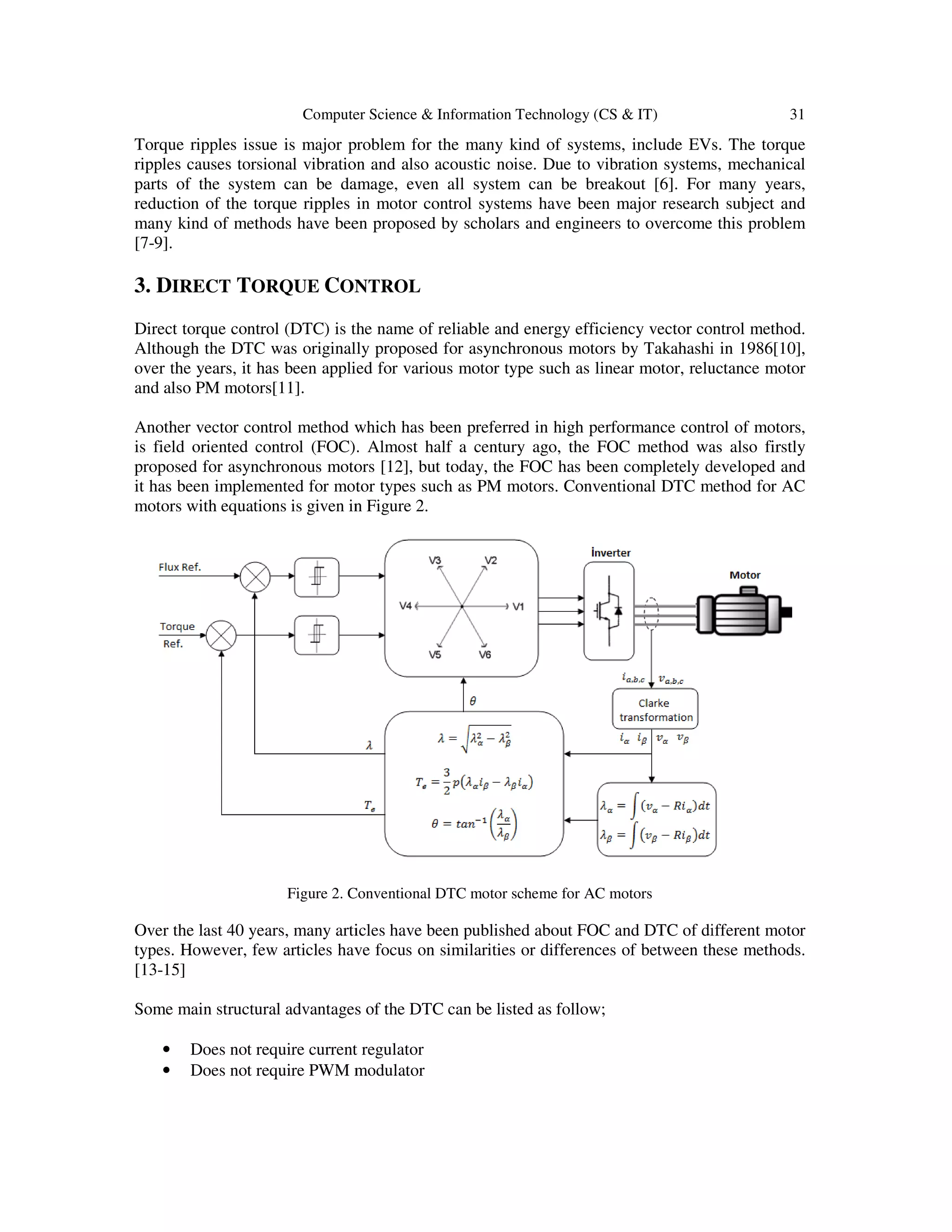 A COMPARATIVE OVERVIEW TO DTC FOR PMSM DRIVEN PURE ELECTRIC VEHICLES | PDF