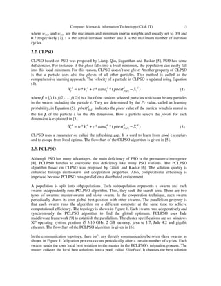 EFFECTS OF THE DIFFERENT MIGRATION PERIODS ON PARALLEL MULTI-SWARM PSO | PDF