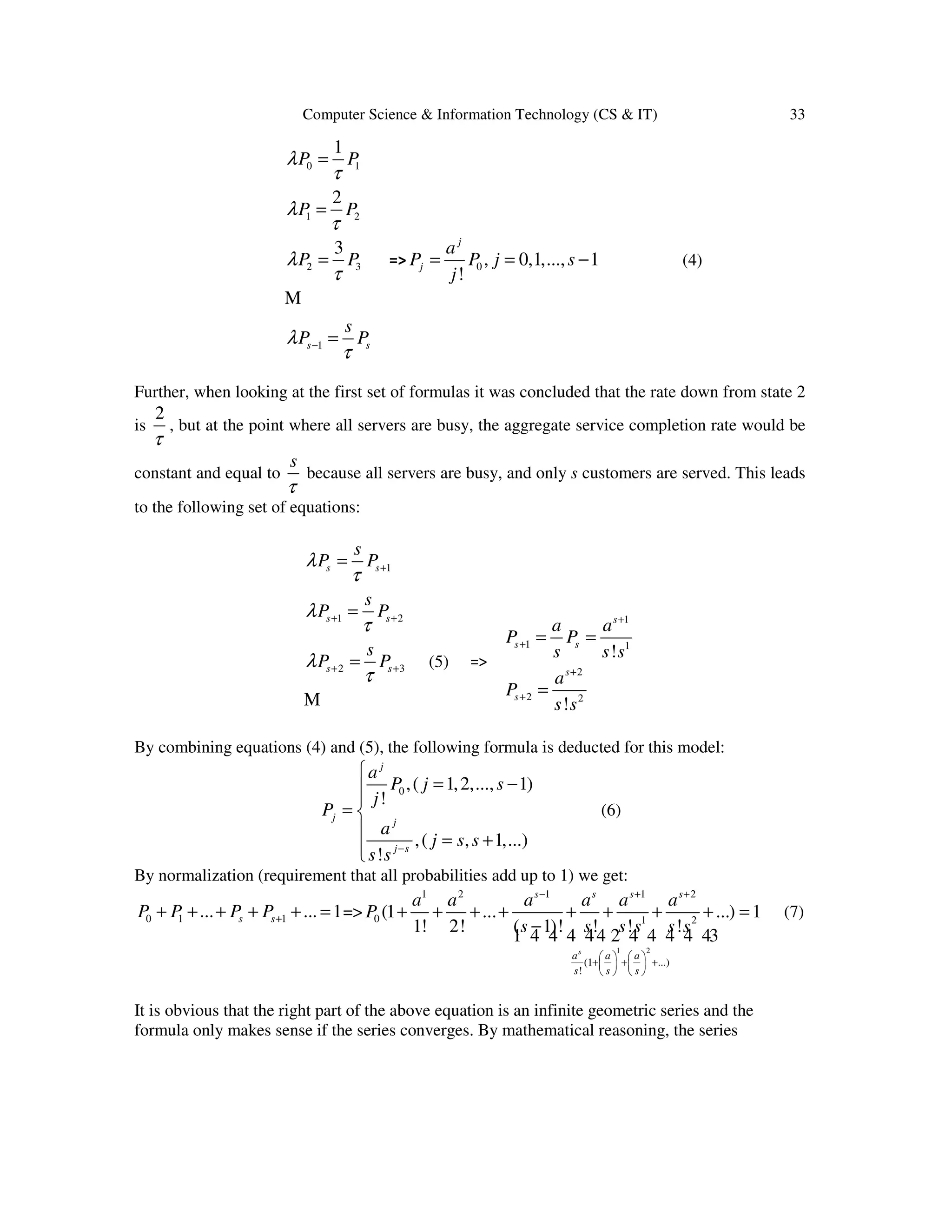 Applications Of The Erlang B And C Formulas To Model A Network Of Banking Computer Systems