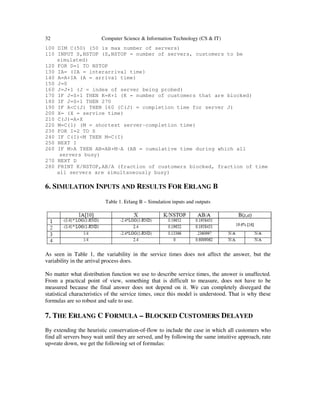 Applications of the Erlang B and C Formulas to Model a Network of ...