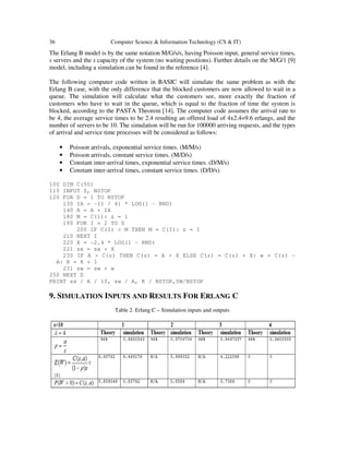 Applications of the Erlang B and C Formulas to Model a Network of Banking Computer Systems ...