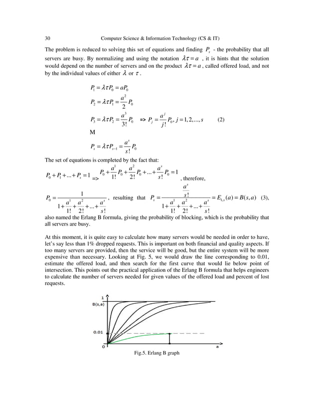 Applications Of The Erlang B And C Formulas To Model A Network Of