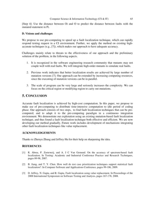 USING MUTATION IN FAULT LOCALIZATION | PDF