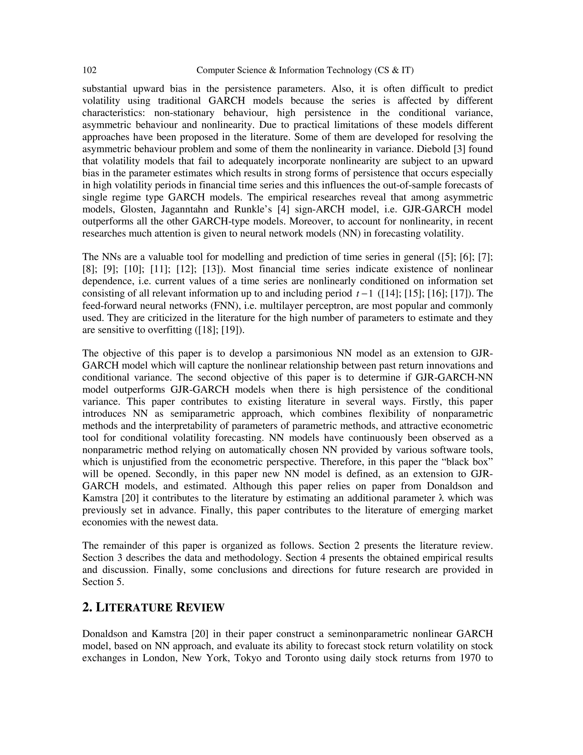 Nonlinear Extension of Asymmetric Garch Model within Neural Network Framework | PDF