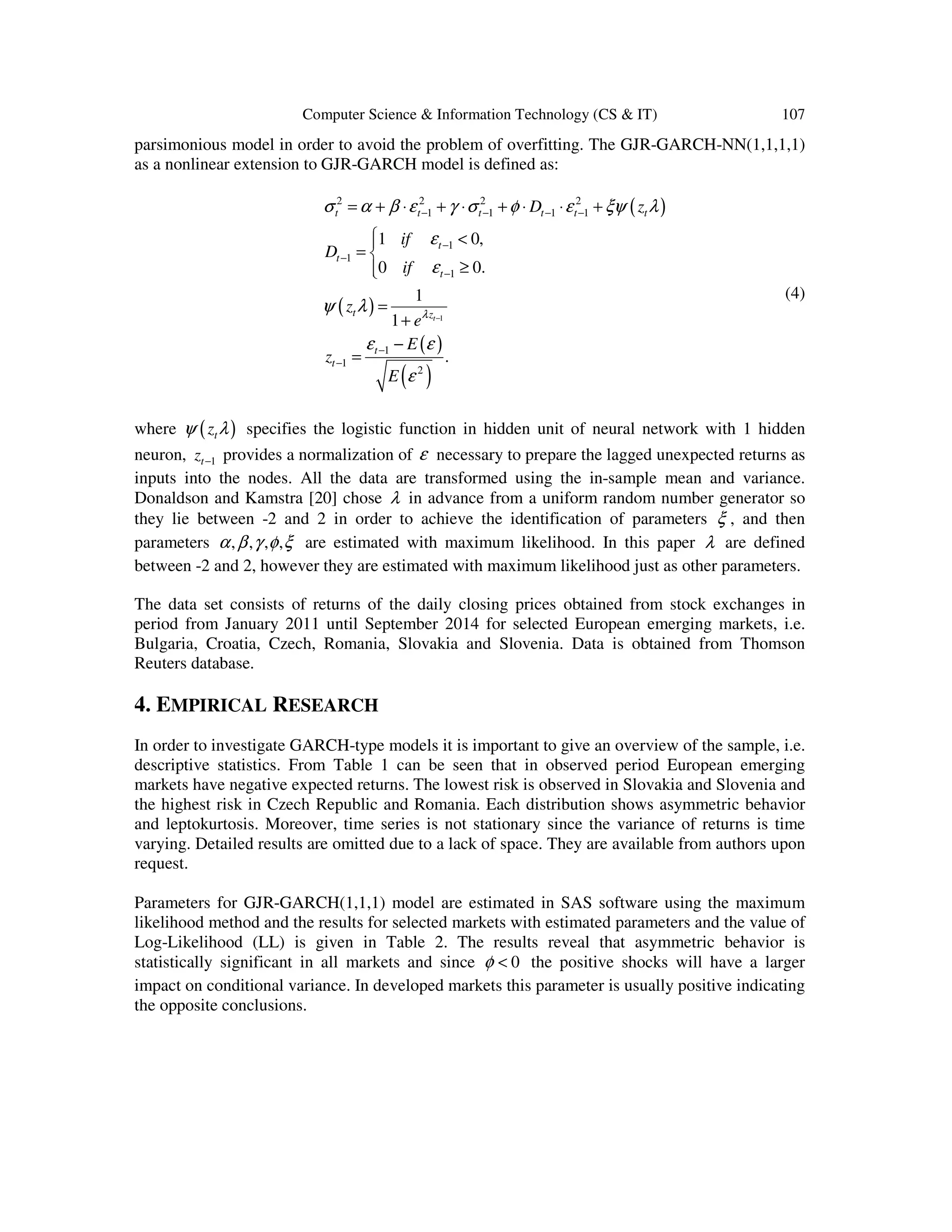 Nonlinear Extension of Asymmetric Garch Model within Neural Network ...