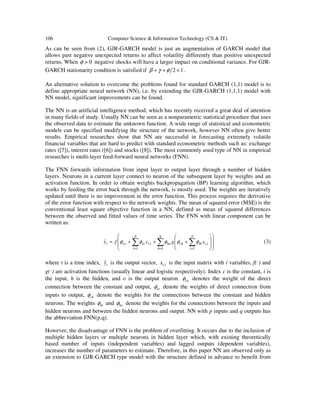 NONLINEAR EXTENSION OF ASYMMETRIC GARCH MODEL WITHIN NEURAL NETWORK FRAMEWORK | PDF
