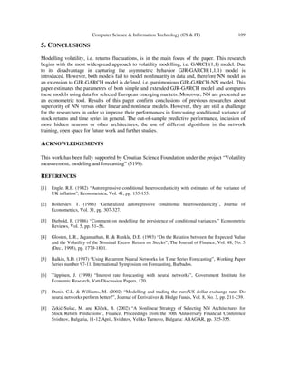 NONLINEAR EXTENSION OF ASYMMETRIC GARCH MODEL WITHIN NEURAL NETWORK FRAMEWORK | PDF