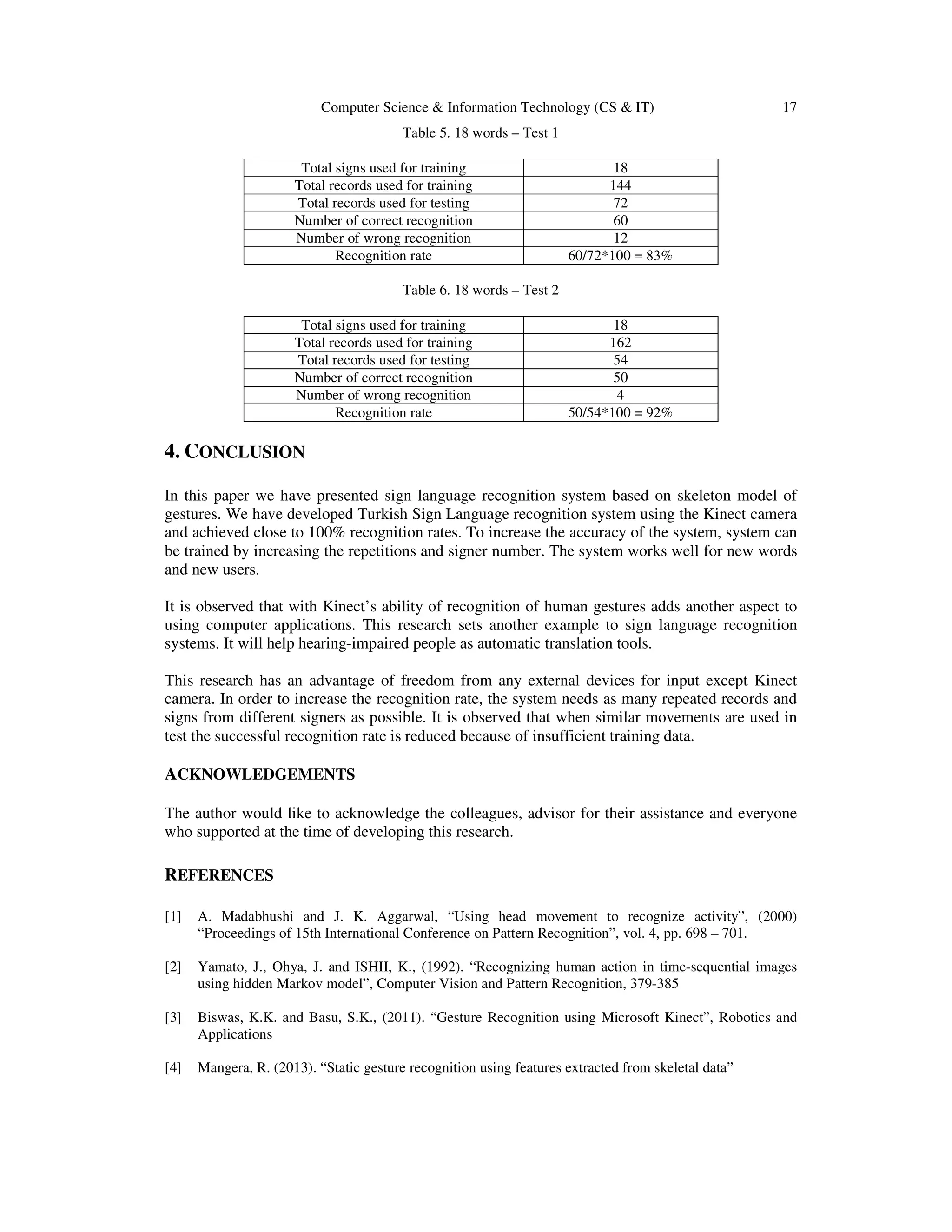 TURKISH SIGN LANGUAGE RECOGNITION USING HIDDEN MARKOV MODEL | PDF