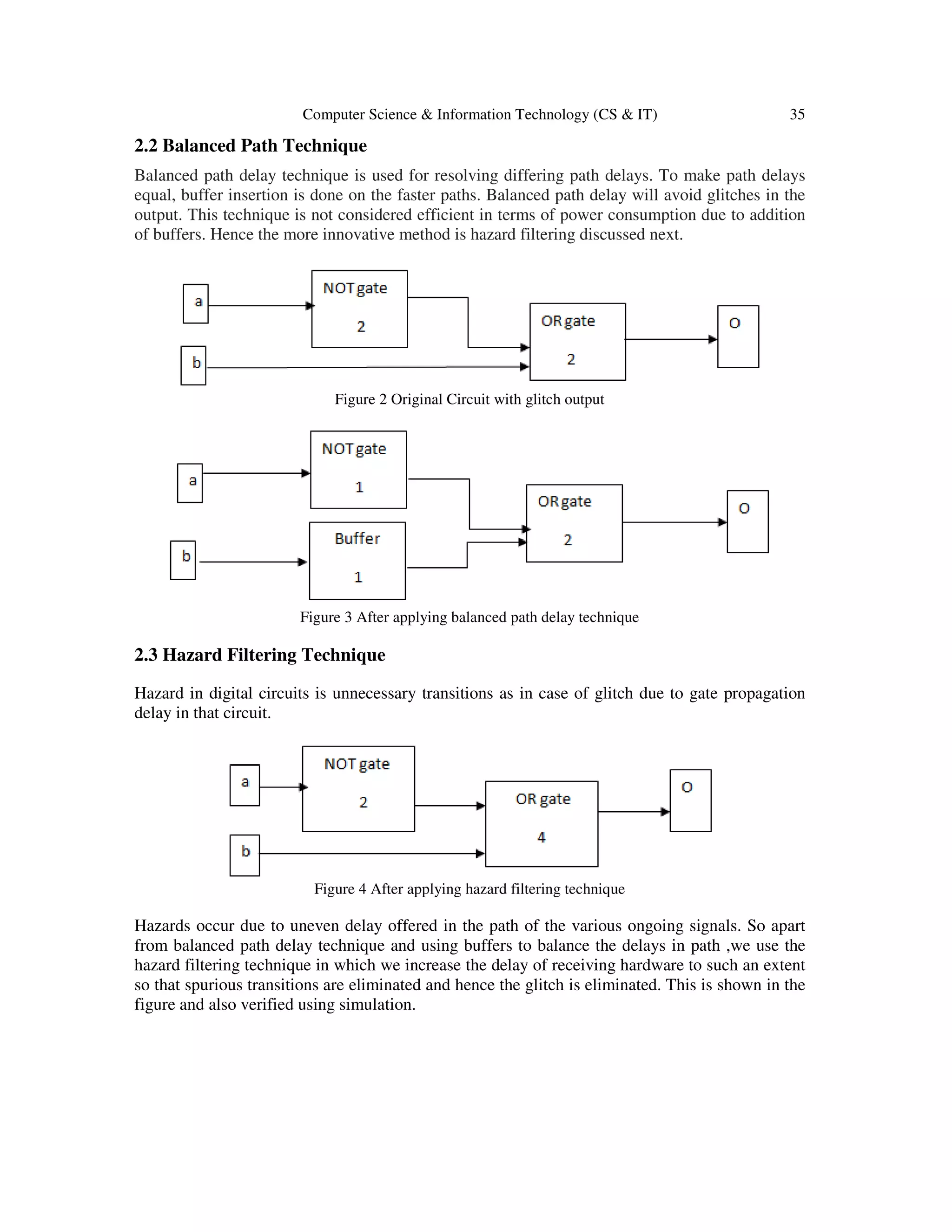 Glitch Analysis and Reduction in Combinational Circuits | PDF