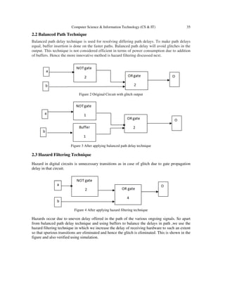 GLITCH ANALYSIS AND REDUCTION IN COMBINATIONAL CIRCUITS | PDF
