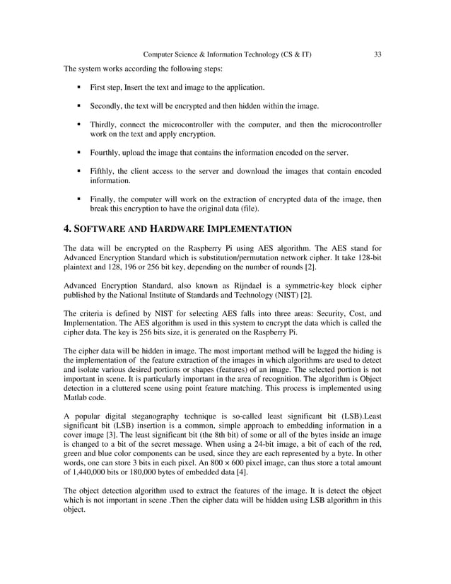 Security System for Data Using Steganography and Cryptography (SSDSC) | PDF | Computing ...