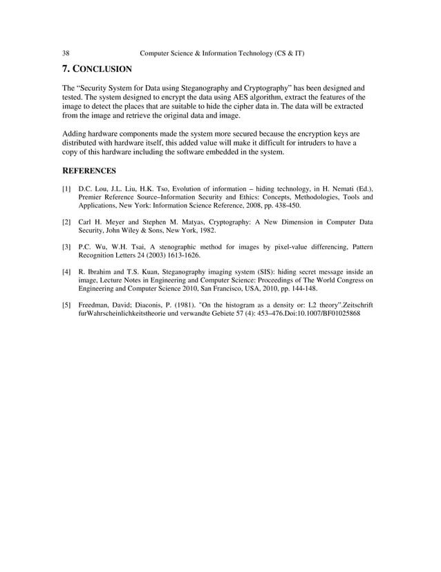 Security System for Data Using Steganography and Cryptography (SSDSC) | PDF | Computing ...