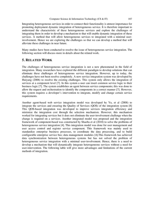 Exploring The Dynamic Integration of Heterogeneous Services | PDF