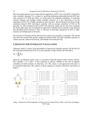 CORRELATION OF EIGENVECTOR CENTRALITY TO OTHER CENTRALITY MEASURES: RANDOM, SMALL-WORLD AND REAL ...