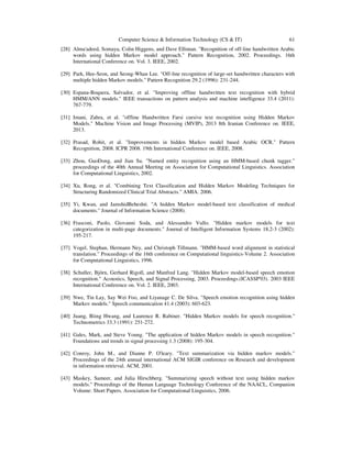 A SURVEY OF MARKOV CHAIN MODELS IN LINGUISTICS APPLICATIONS | PDF