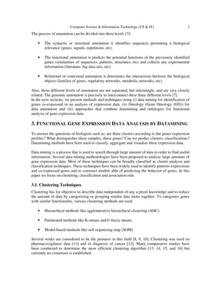COMPUTATIONAL METHODS FOR FUNCTIONAL ANALYSIS OF GENE EXPRESSION | PDF | Genetics | Science