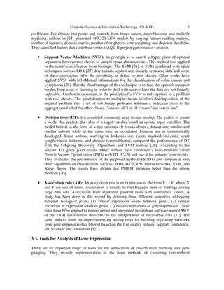 COMPUTATIONAL METHODS FOR FUNCTIONAL ANALYSIS OF GENE EXPRESSION | PDF | Genetics | Science