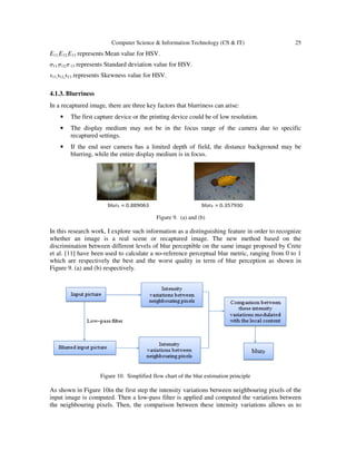 RECOGNITION OF RECAPTURED IMAGES USING PHYSICAL BASED FEATURES | PDF | Photo Editing Software ...