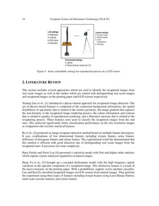 RECOGNITION OF RECAPTURED IMAGES USING PHYSICAL BASED FEATURES | PDF | Photo Editing Software ...