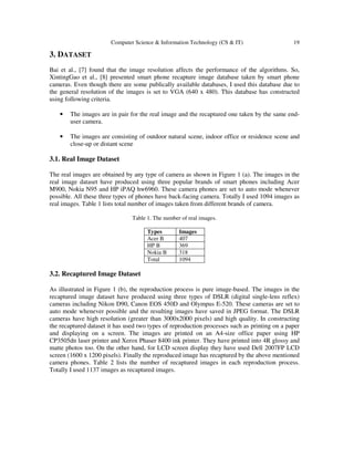 RECOGNITION OF RECAPTURED IMAGES USING PHYSICAL BASED FEATURES | PDF | Photo Editing Software ...