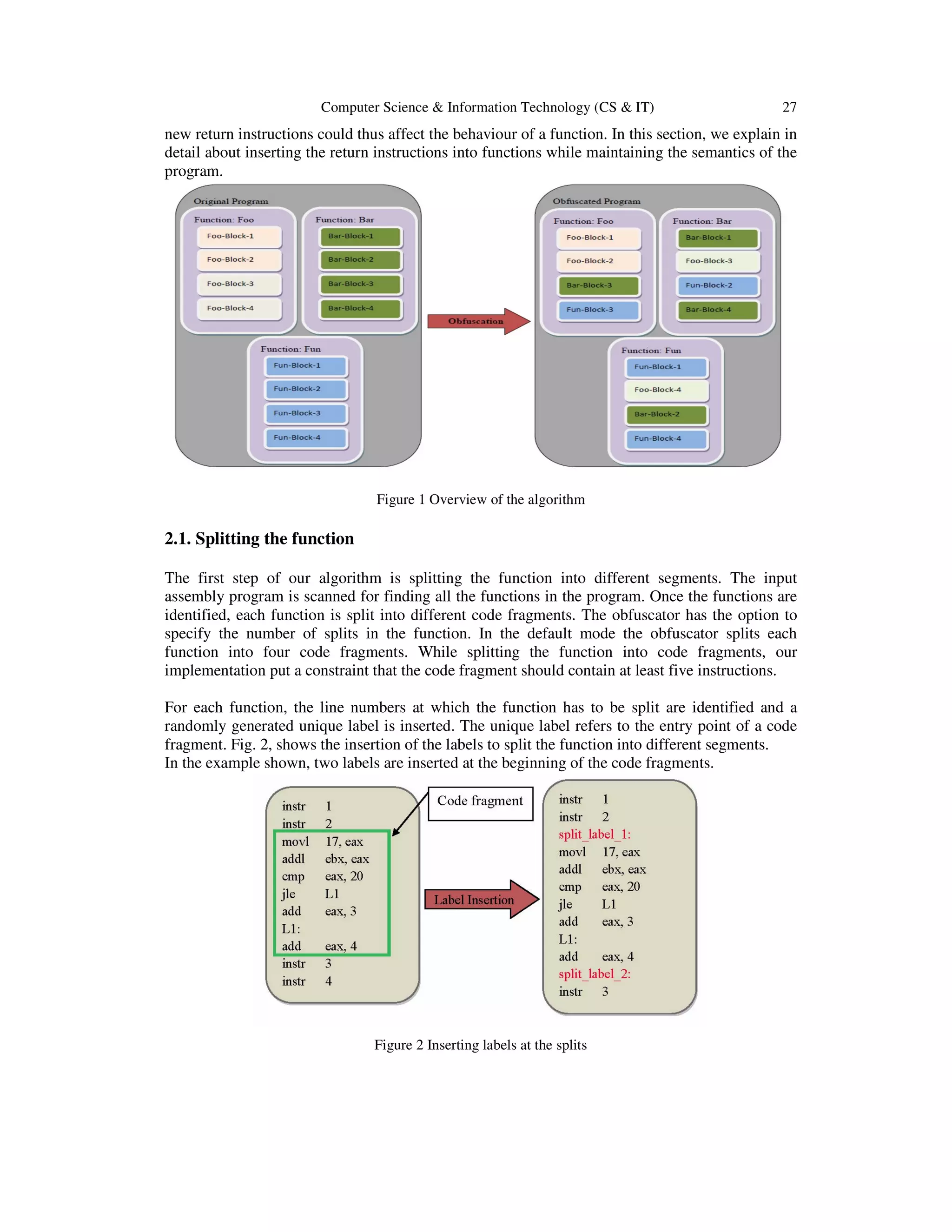 RETURN ORIENTED OBFUSCATION | PDF | Programming Languages | Computing