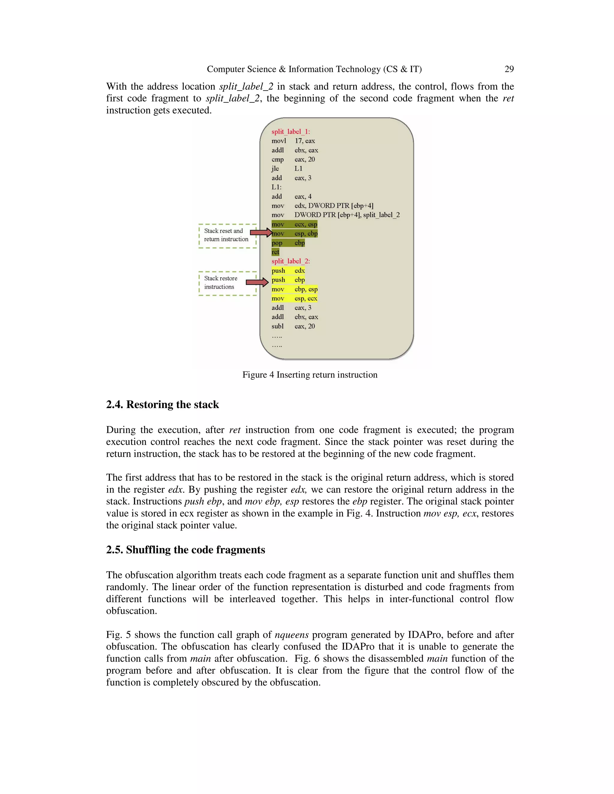 RETURN ORIENTED OBFUSCATION | PDF | Programming Languages | Computing